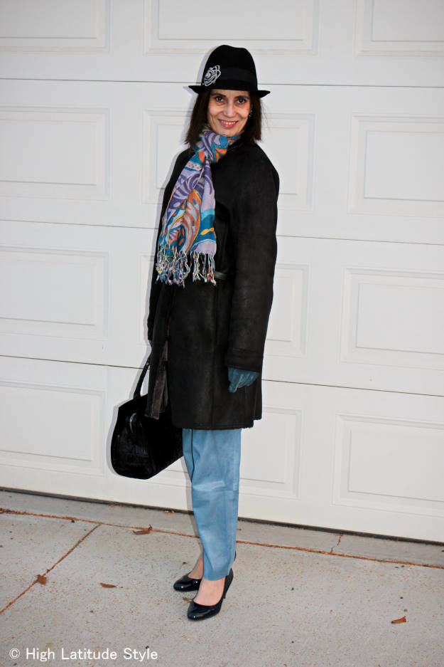 Best Tricks to a Lean Look in Your Shearling Coat | High Latitude Style