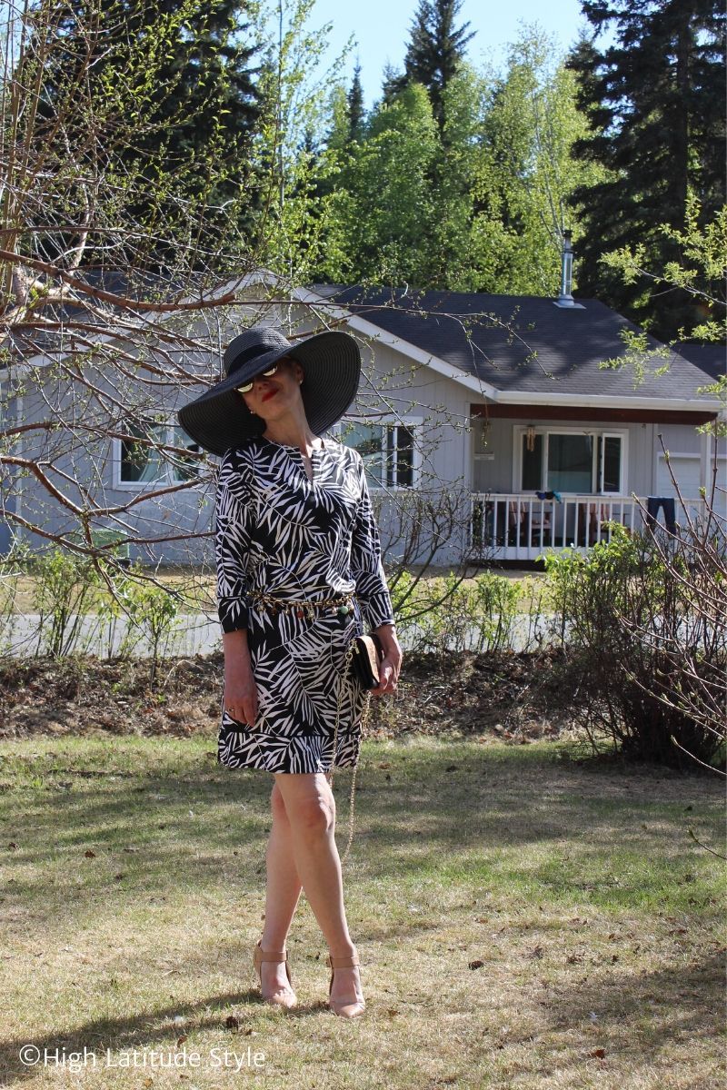 How to Accessorize a Busy Print Dress | High Latitude Style